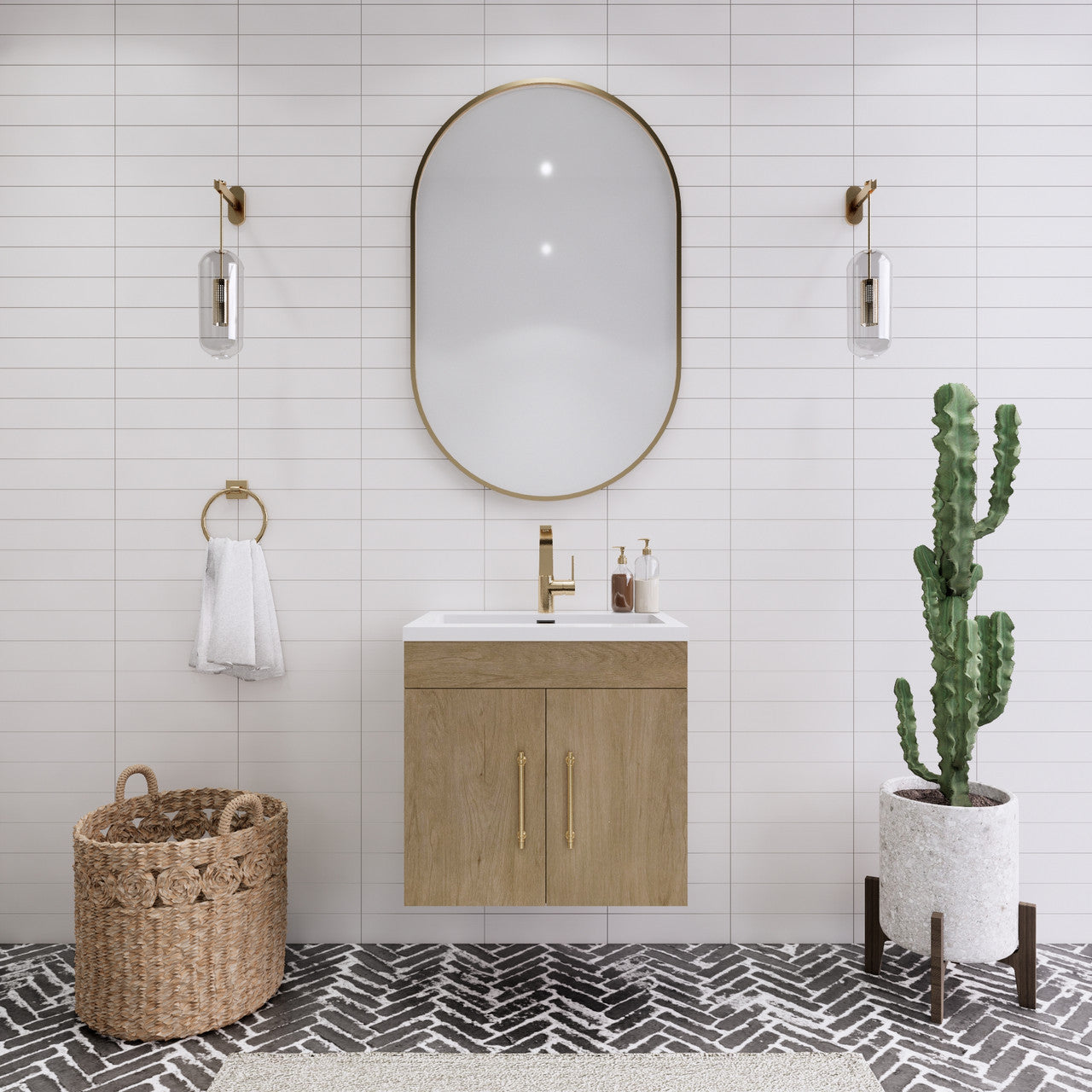 Aqua 24" Floating Bathroom Vanity – Vania Bath